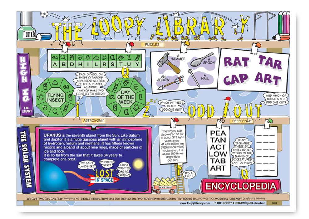 The Loopy Library Printable Activities Fun Worksheets
